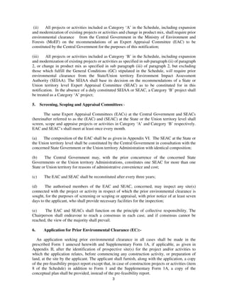 Environmental impact assessment_notification_2006 | PDF