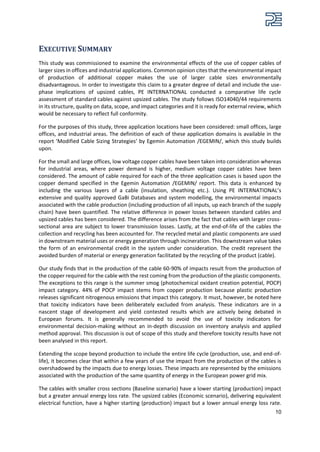 Environmental impact of economic cable sizing | PDF