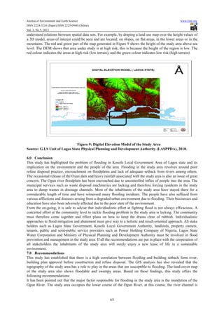 Environmental impact of flooding on kosofe local government area of ...
