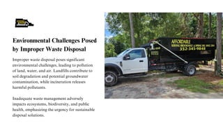 Environmental Impact of Roll-Off Dumpster Usage | PPT