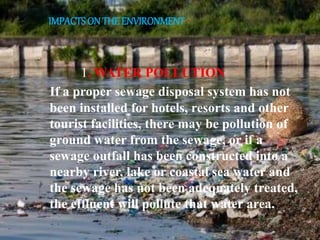 Environmental impacts created by resorts and strategies need to ...