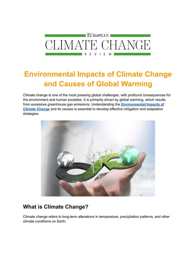 Understanding the Environmental Impacts of Climate Change | PDF