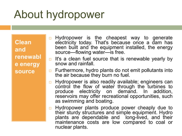 Environmental impacts of hydroelectric power | PPTX | Environment | Science
