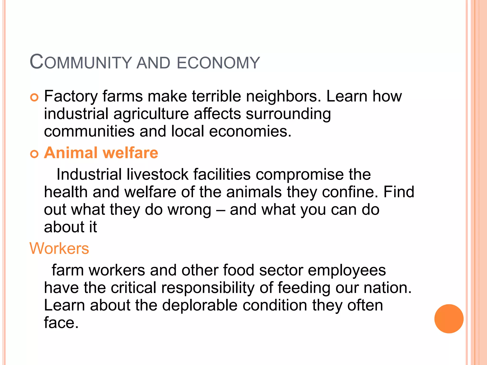 Environmental impacts of industrial agriculture by Nagarajan MBA | PPTX