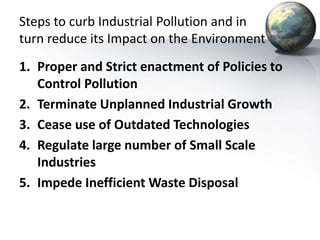 Socio-economic and Environmental Impacts of Industries | PPTX