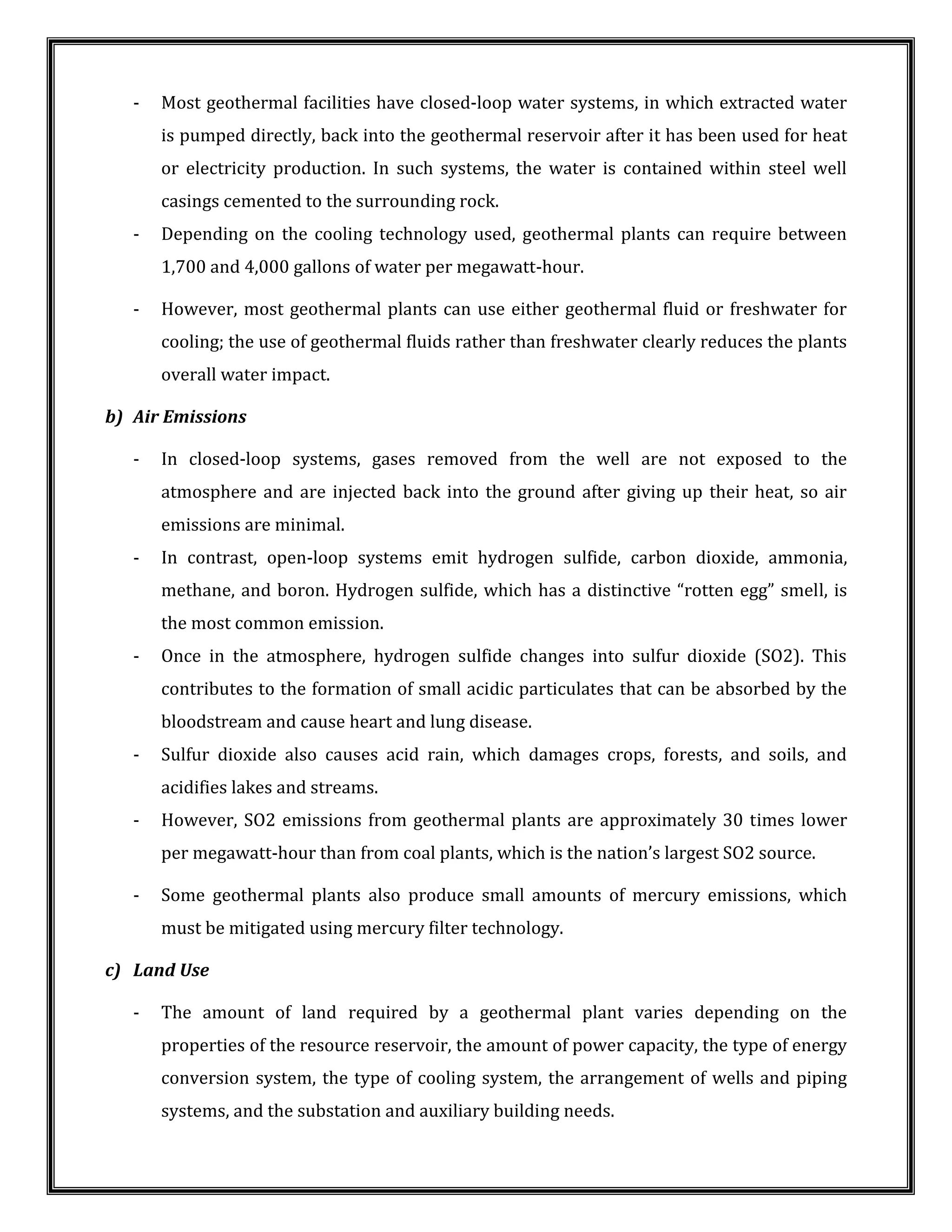 Environmental impacts of renewable energy technologies | PDF