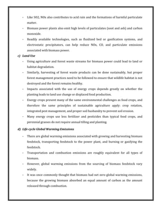 Environmental impacts of renewable energy technologies | PDF