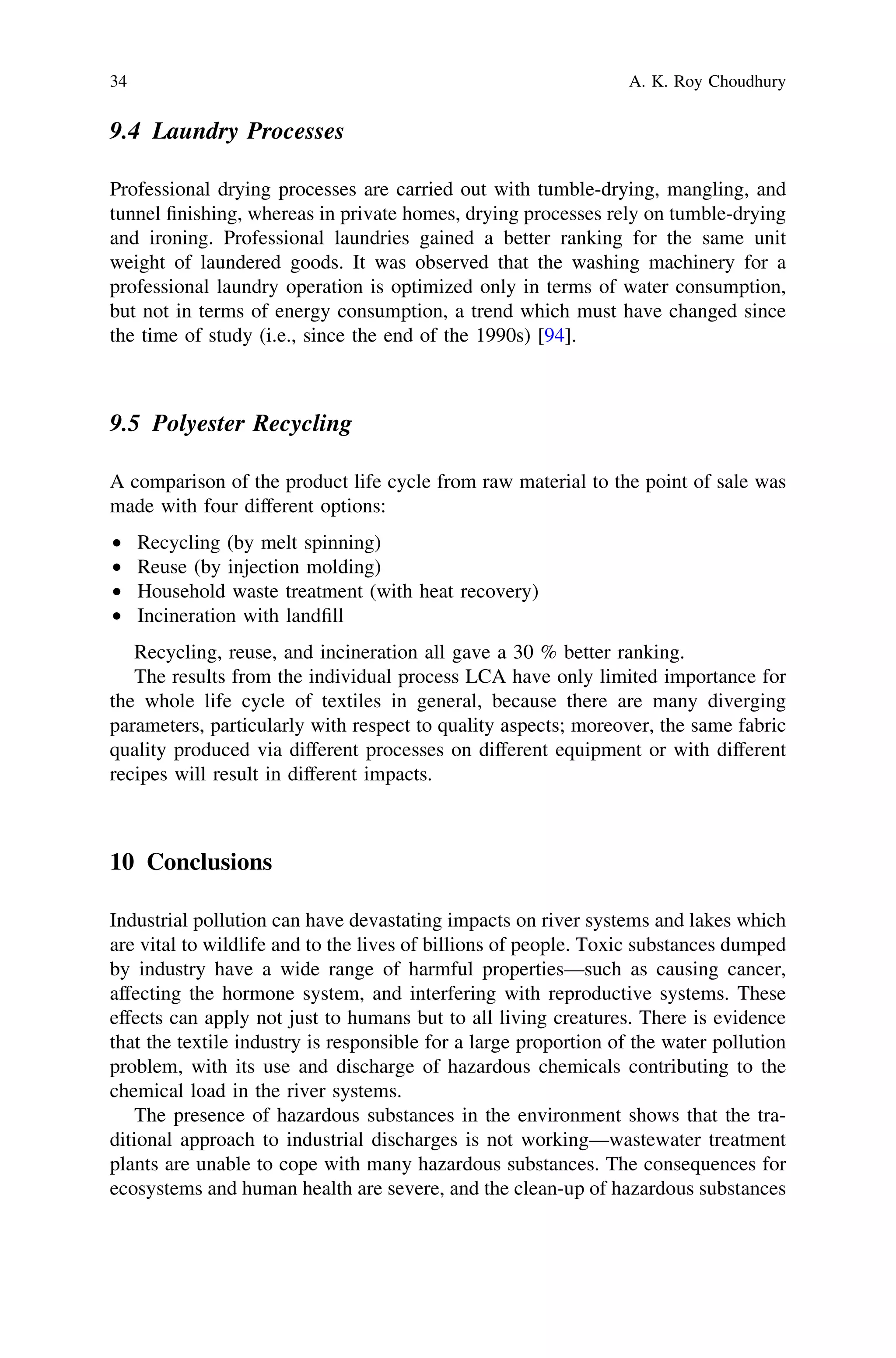 EnvironmentalImpactsoftheTextileIndustryandItsAssessmentThroughLifeCycl ...