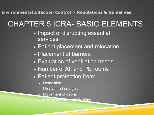 Environmental infection control | PPT