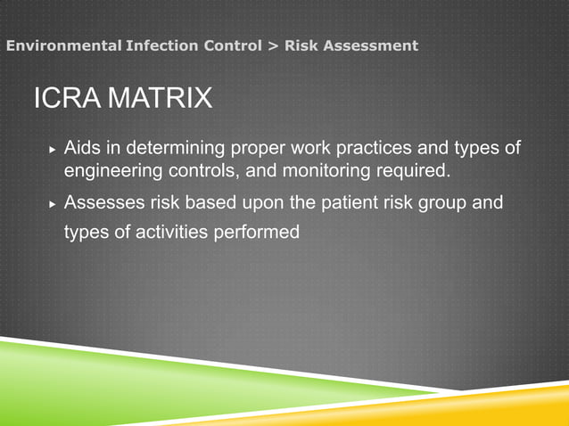 Environmental infection control | PPT