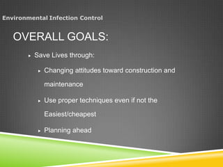 Environmental infection control | PPT