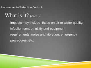 Environmental infection control | PPT