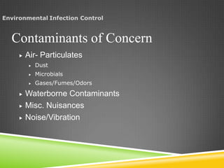 Environmental infection control | PPT