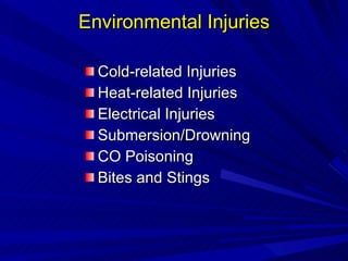 Environmental injuries | PPT