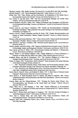 Environmentalism feminism and_gender | PDF