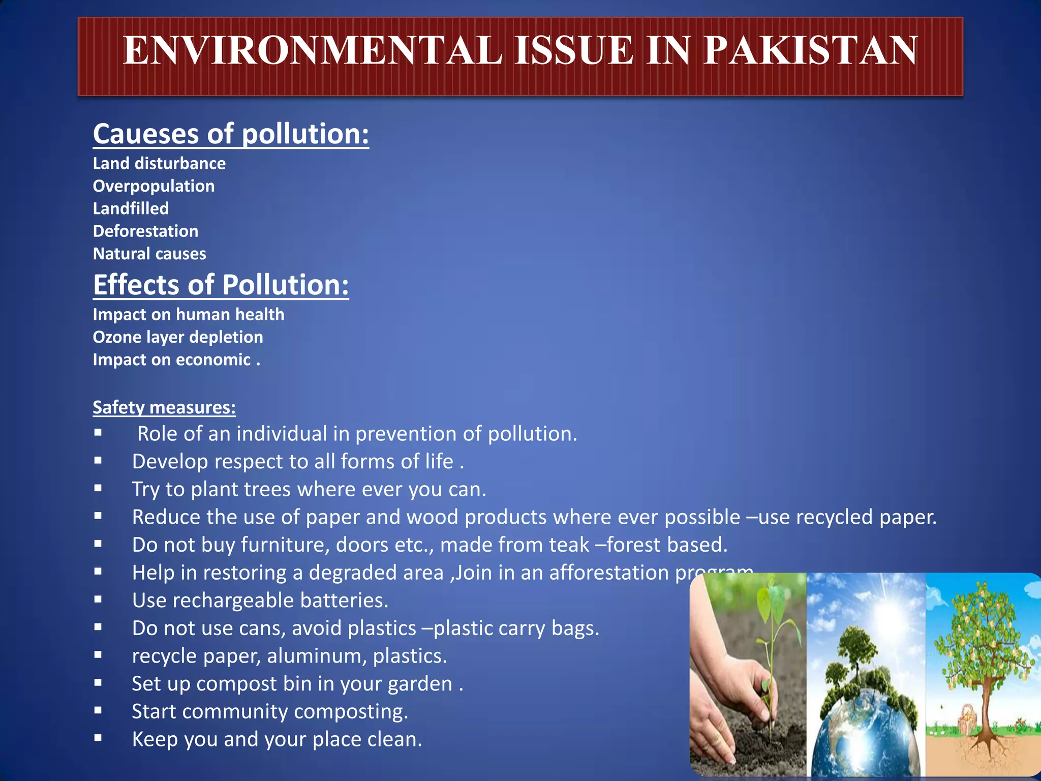 Environmental issue in pakistan | PDF