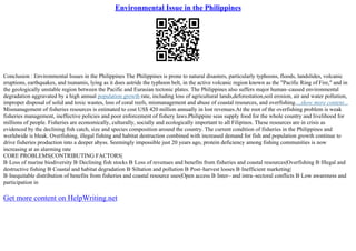 Environmental Issue In The Philippines | PPT