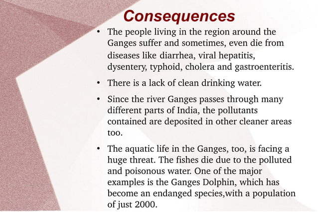 Environmental issues-The ganges issue | PPT