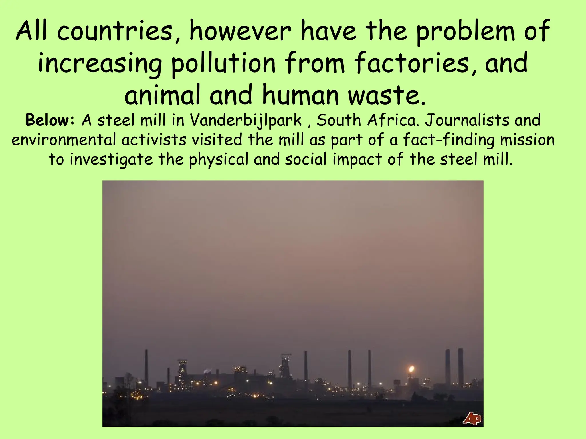 Environmental Issues Across Africa SS7G2a PowerPoint.ppt