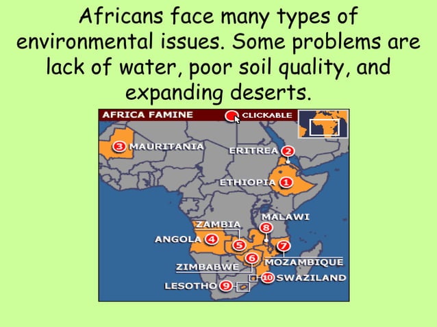 Environmental Issues Across Africa SS7G2a PowerPoint.ppt