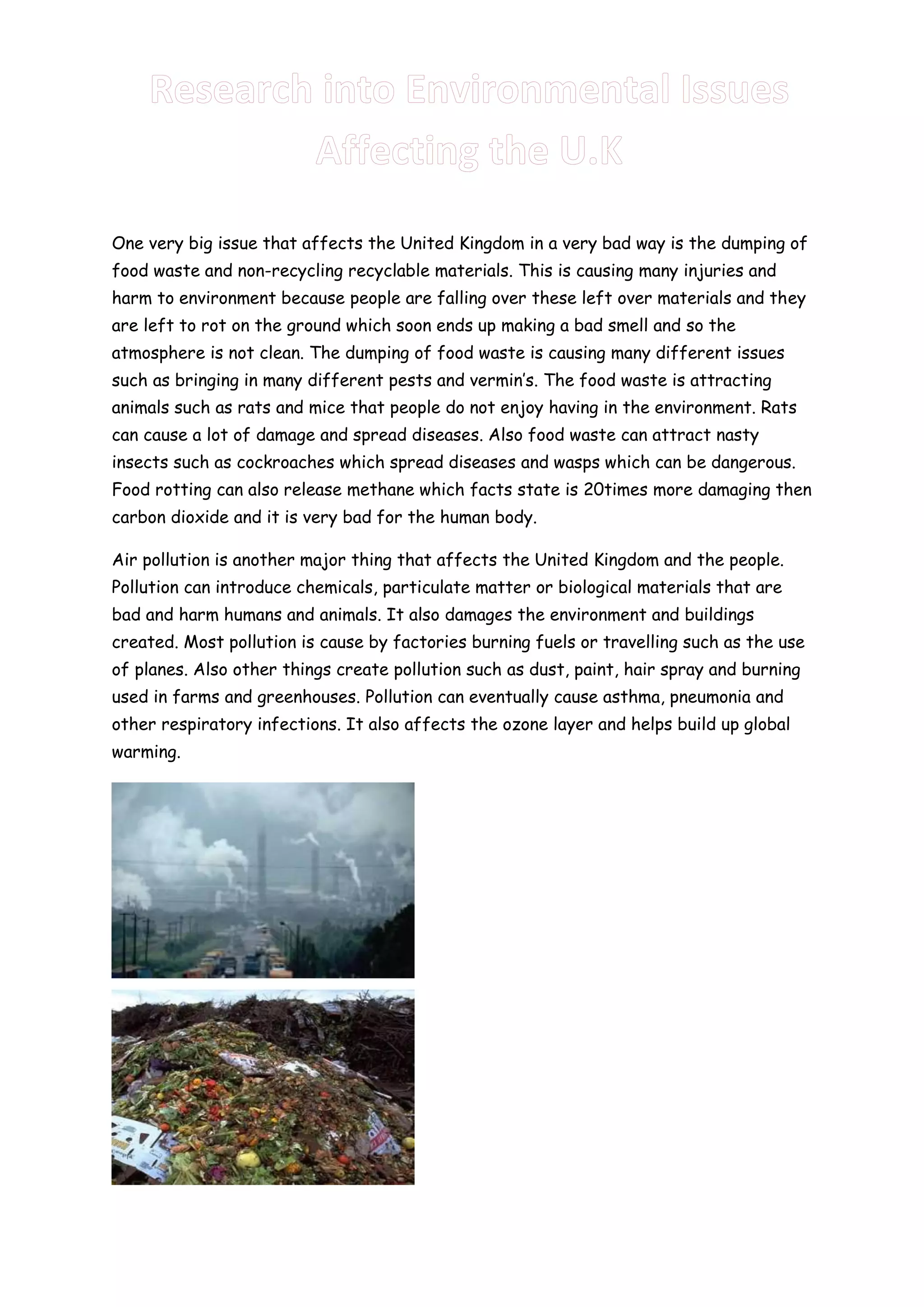 Environmental issues affecting the uk | DOCX