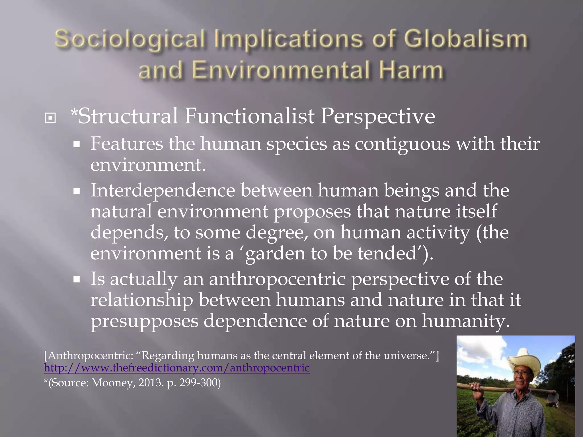 Environmental issues dissolve sociological barriers | PPT