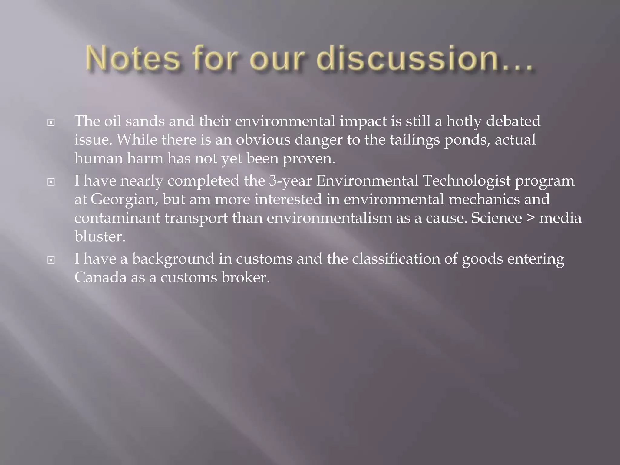 Environmental issues dissolve sociological barriers | PPT