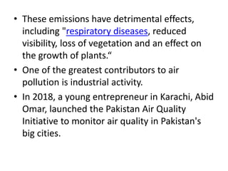 Environmental issues in pakistan | PPTX