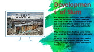 Environmental issues and hazards in slums | PPTX