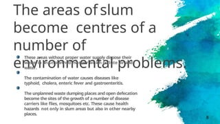 Environmental issues and hazards in slums | PPTX