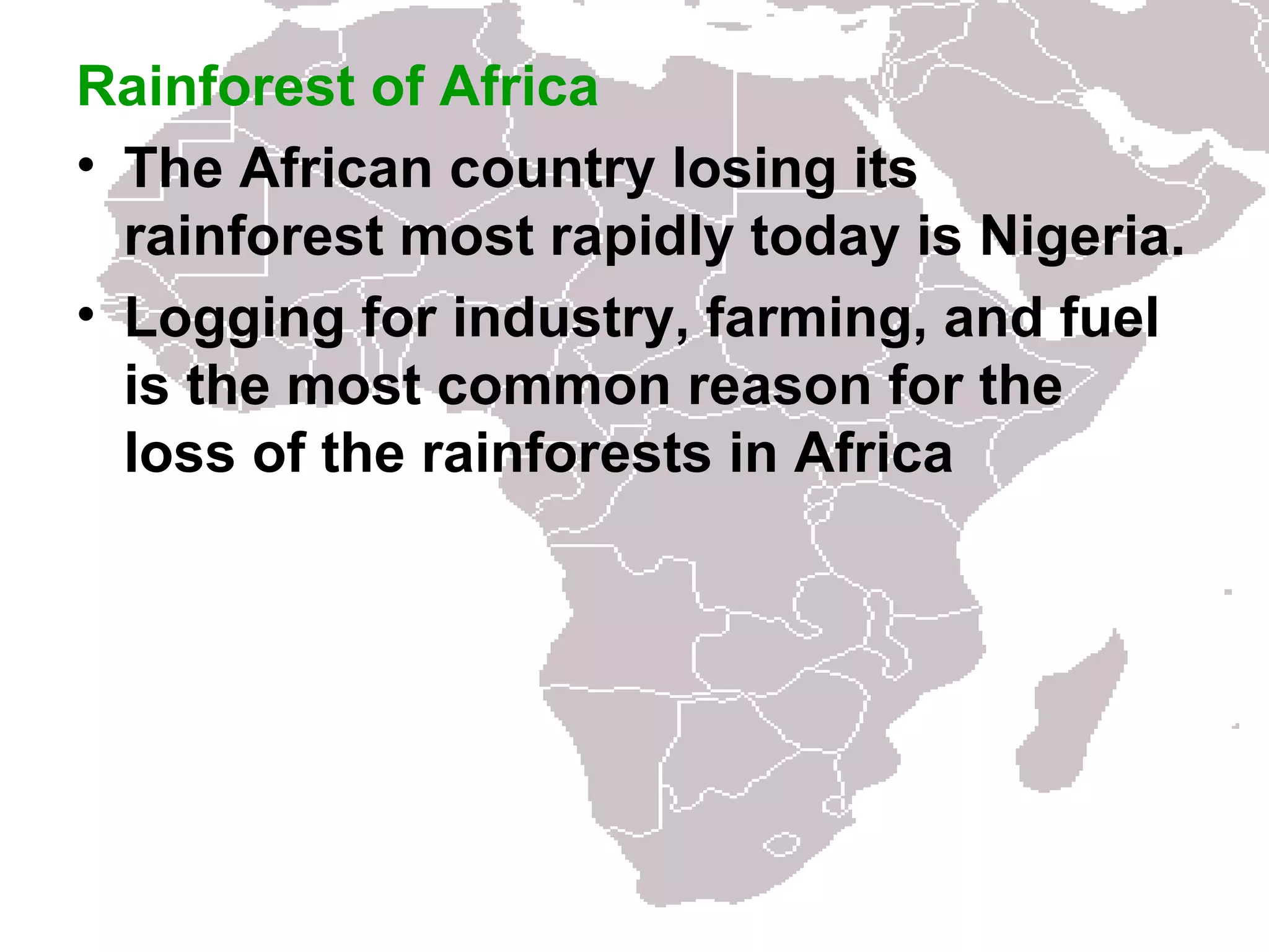 Environmental issues of africa | PPT