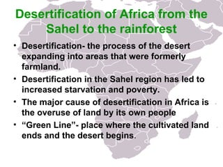 Environmental issues of africa | PPT