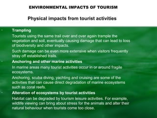 Environmental issues in tourism and hospitality | PPT