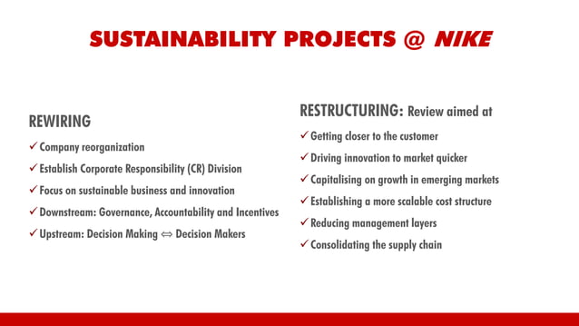 Nike - Sustainability Review | PPT