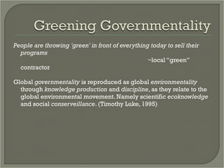 Environmentality in the Household | PPT