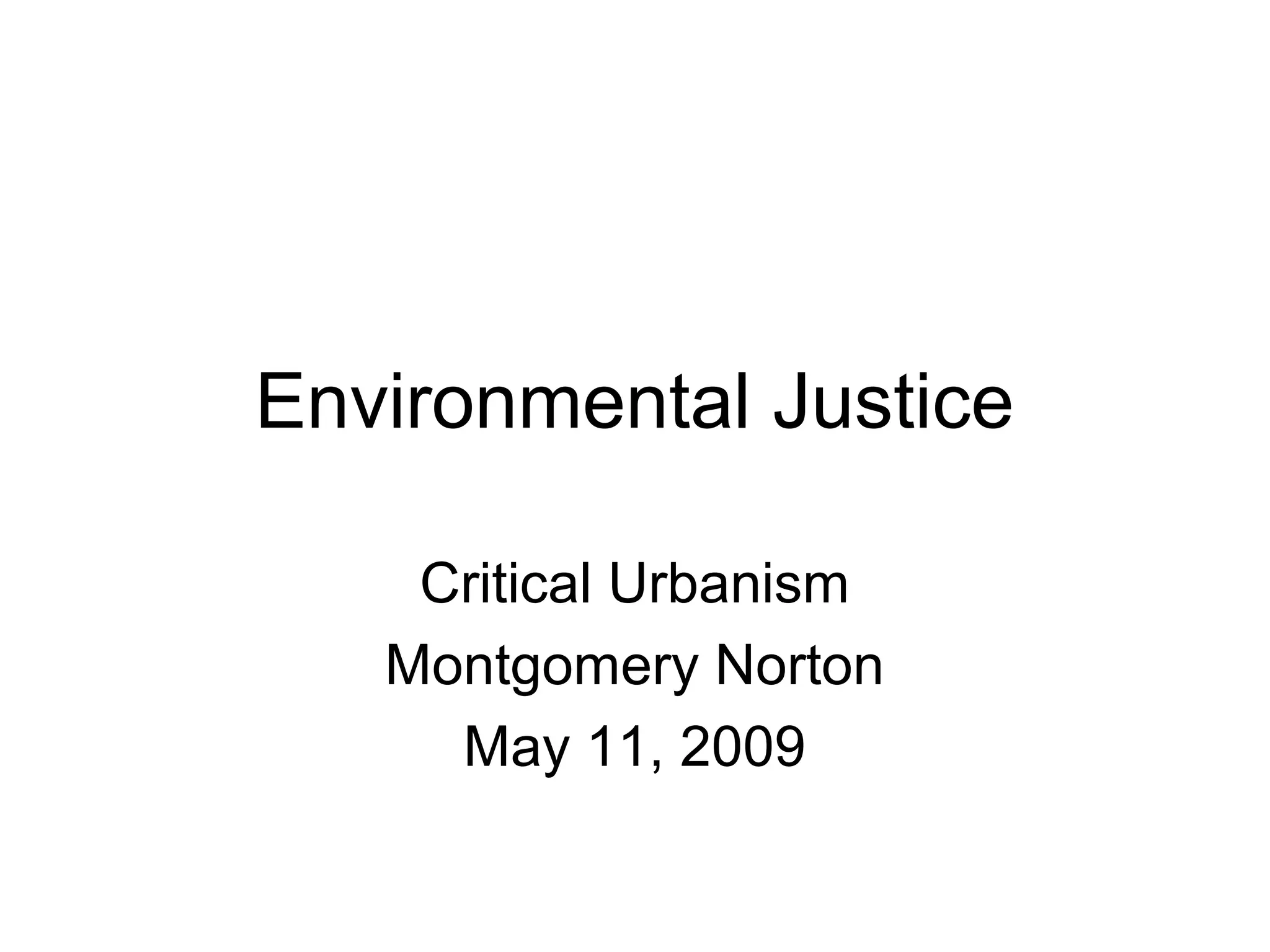 Environmental justice | PPT