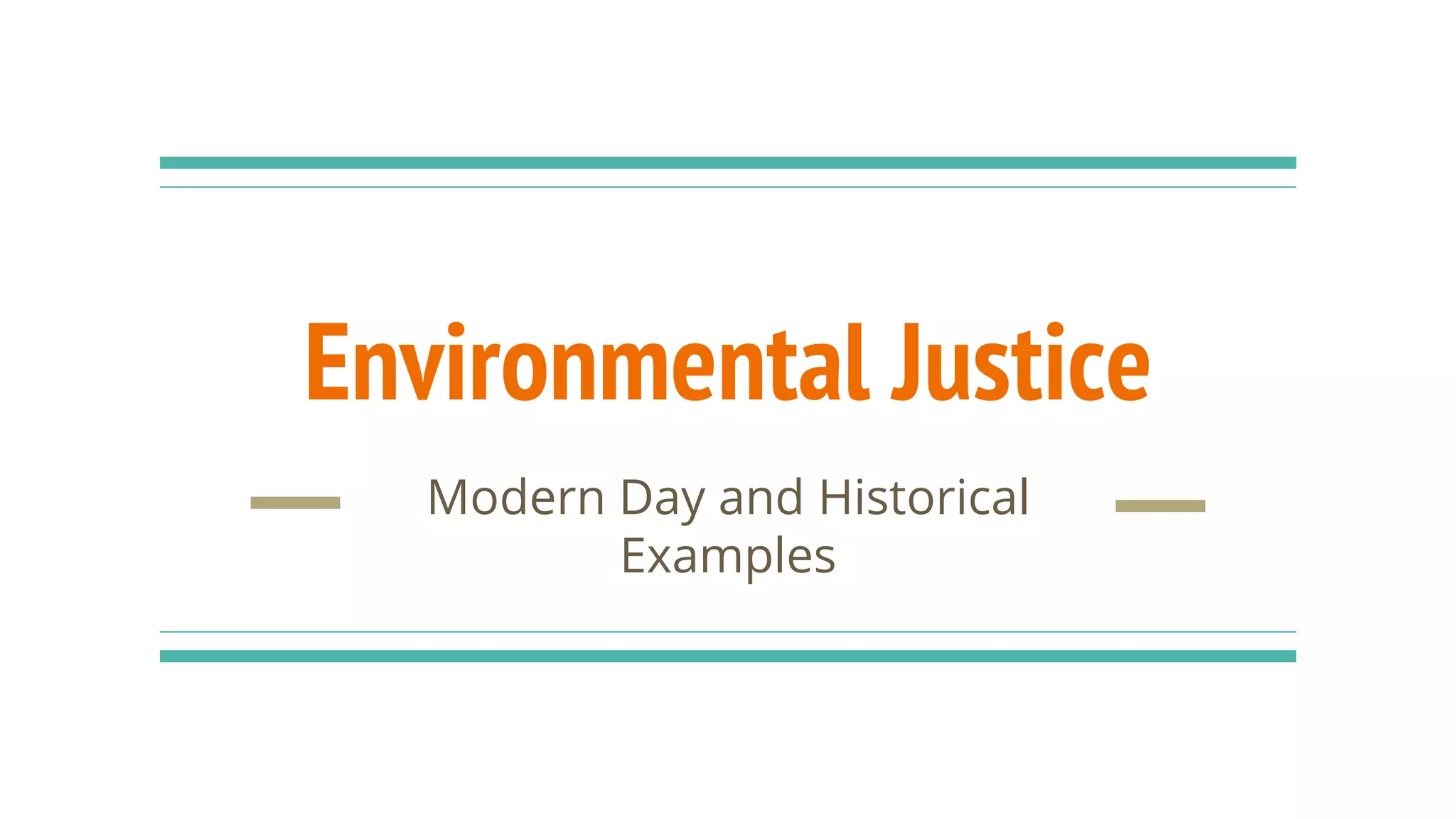 Environmental justice | PPTX