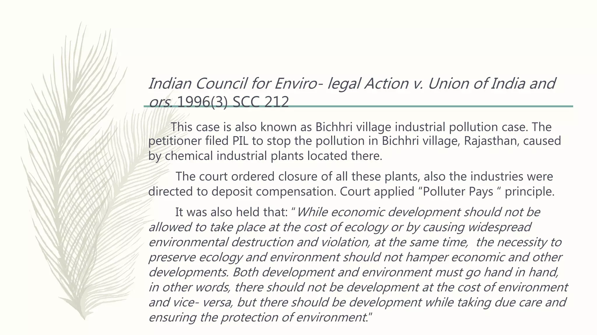 Public Interest Litigation and Environmental law | PPTX