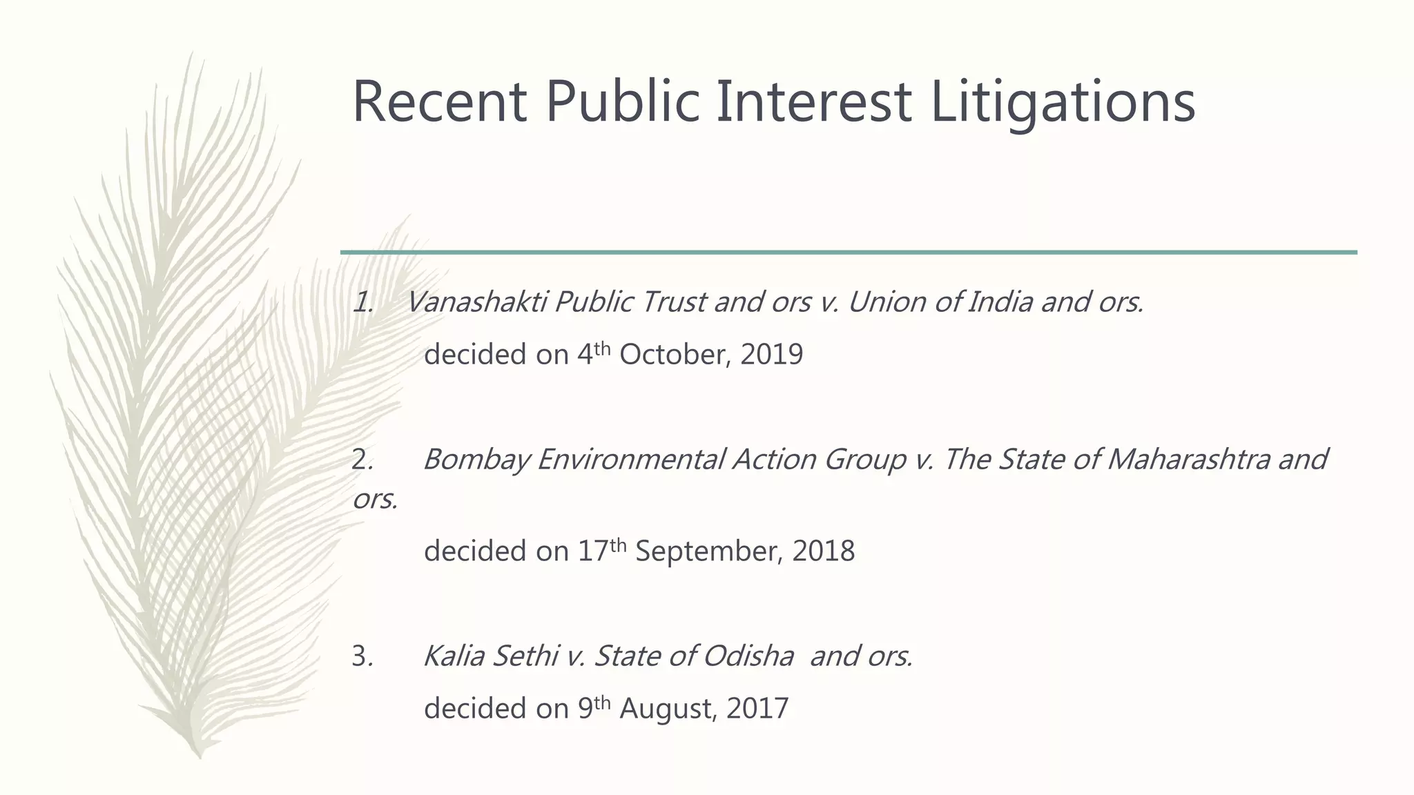 Public Interest Litigation and Environmental law | PPTX