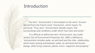 Public Interest Litigation and Environmental law | PPTX