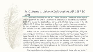 Public Interest Litigation and Environmental law | PPTX
