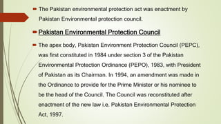 Environmental laws (international,Pakistan) | PPTX