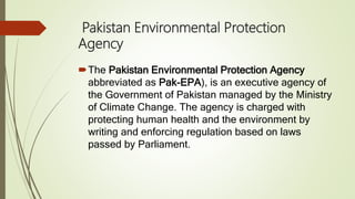 Environmental laws (international,Pakistan) | PPTX