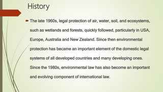 Environmental laws (international,Pakistan) | PPTX