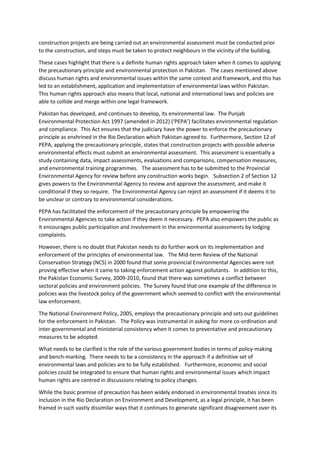 Analysis of the Precautionary Principle - Case Study of Enforcement of ...
