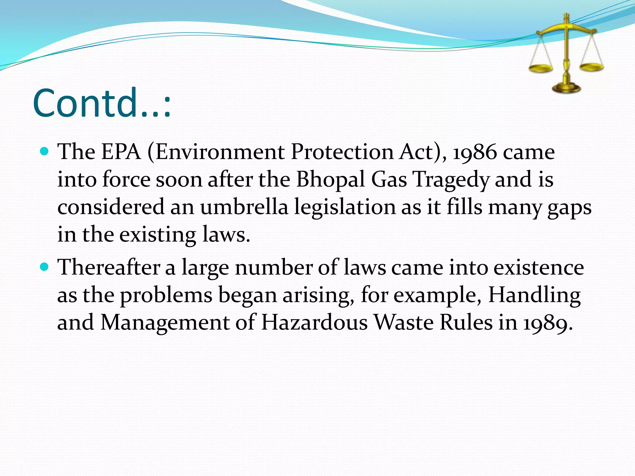Environmental laws | PPTX