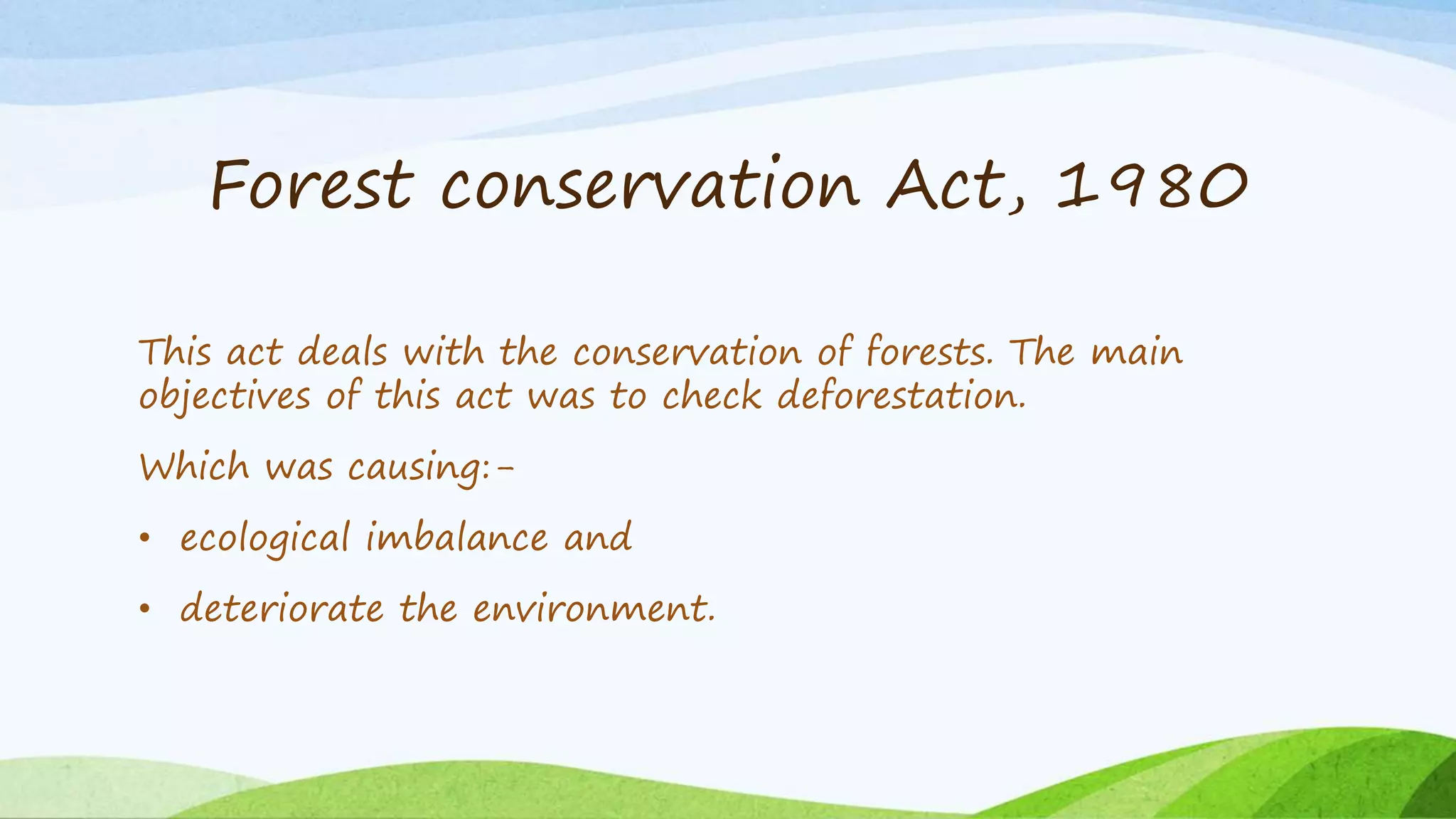Environmental Laws Of India | PPTX
