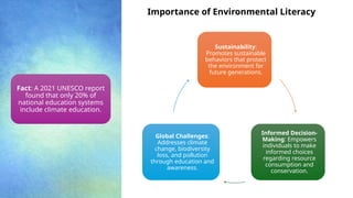 Environmental Literacy its imprtance and scope | PPTX