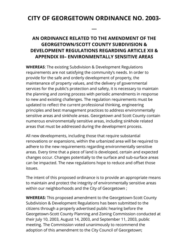 Environmentally sensitive areas | PDF