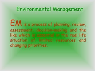 Environmental Management : Role of Social Worker as a Change Agent | PPT
